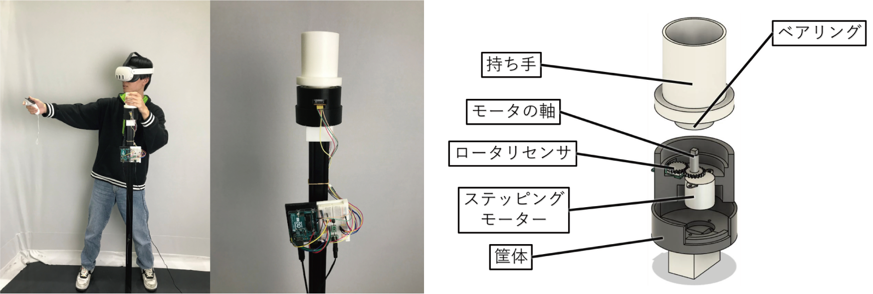 Pole-Scale VR：ポール状デバイスを用いた省スペースなルームスケールVR環境の提案 – Tsukada Lab
